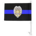 Thin Blue Line Custom Police Memorial Funeral Flag | Zazzle
