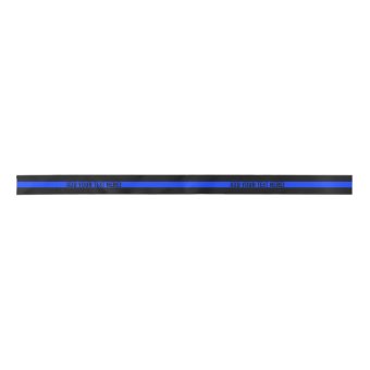 Thin Blue Line Custom Text Ribbon | Zazzle