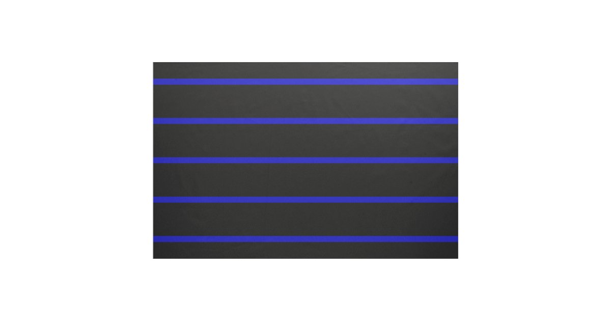 Thin Blue Line Fabric | Zazzle