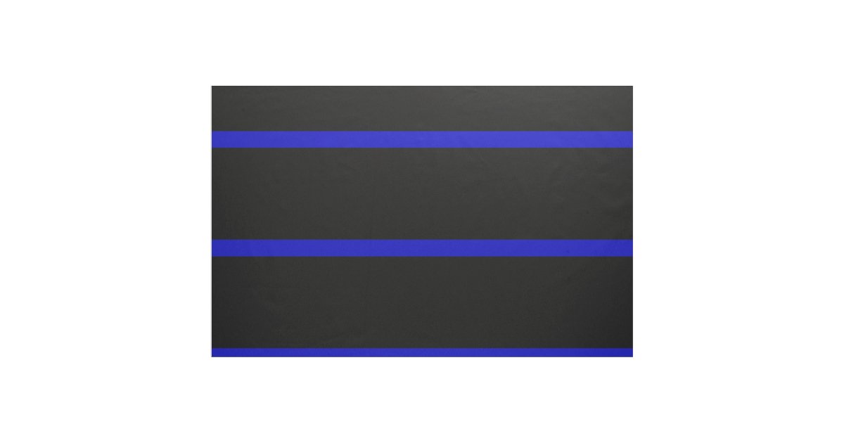 Thin Blue Line Fabric | Zazzle