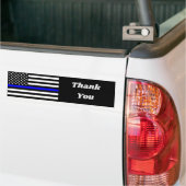 Thin Blue Line Flag Bumper Sticker | Zazzle