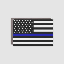 Thin Blue Line Flag Car Magnet | Zazzle