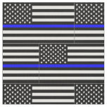 Thin Blue Line Fabric | Zazzle