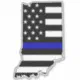 Thin Blue Line Flag Indiana Sticker | Zazzle