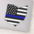 Thin Blue Line Flag Ohio Sticker | Zazzle