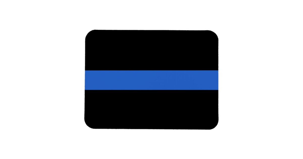 Thin Blue Line Flag police solidarity symbol usa a Magnet | Zazzle