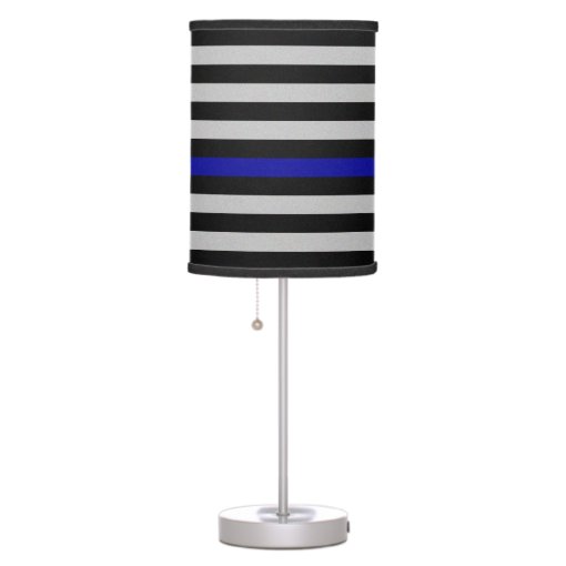 Thin Blue Line Flag Table Lamp | Zazzle