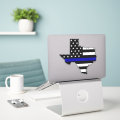 Thin Blue Line Flag Texas Sticker | Zazzle