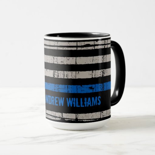 Thin Blue Line Gift - Law Enforcement USA - Police Mug | Zazzle