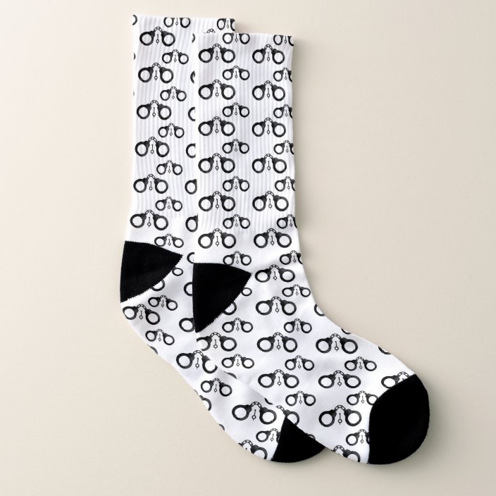 Thin Blue Line Handcuffs Socks | Zazzle.com