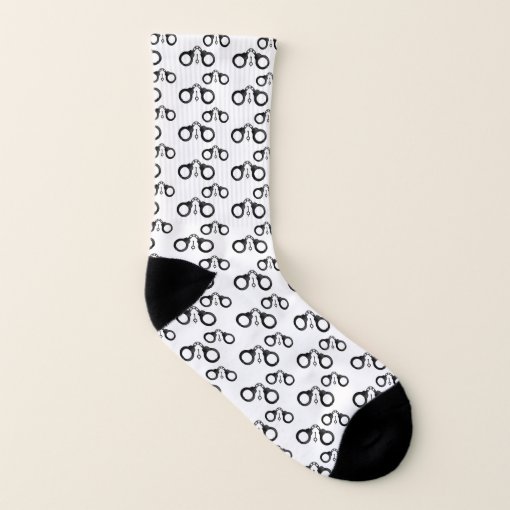 Thin Blue Line Handcuffs Socks | Zazzle