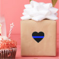 Thin Blue Line Heart Sticker (Set of 20) | Zazzle