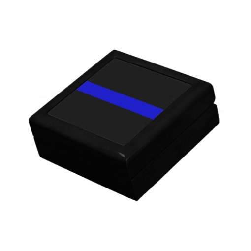 Thin Blue Line Keepsake Box | Zazzle