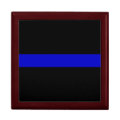 Thin Blue Line Keepsake Box | Zazzle