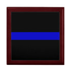 Thin Blue Line Keepsake Box | Zazzle