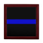 Thin Blue Line Keepsake Box | Zazzle