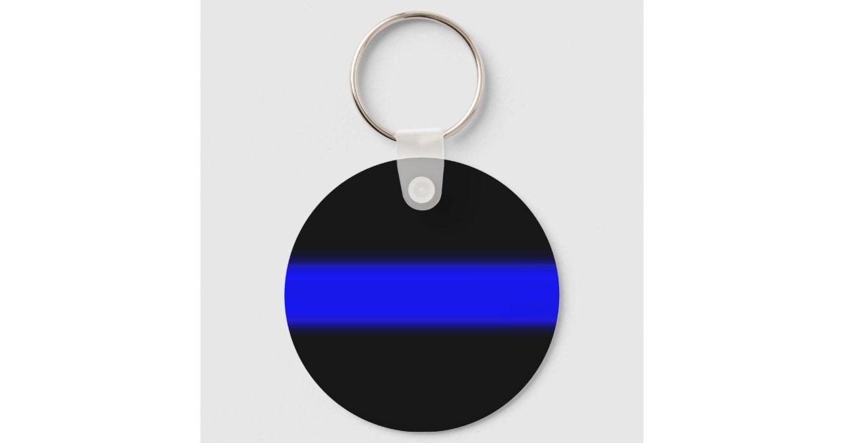 thin blue line Keychain | Zazzle