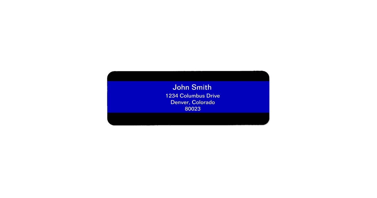 Thin Blue Line Label | Zazzle
