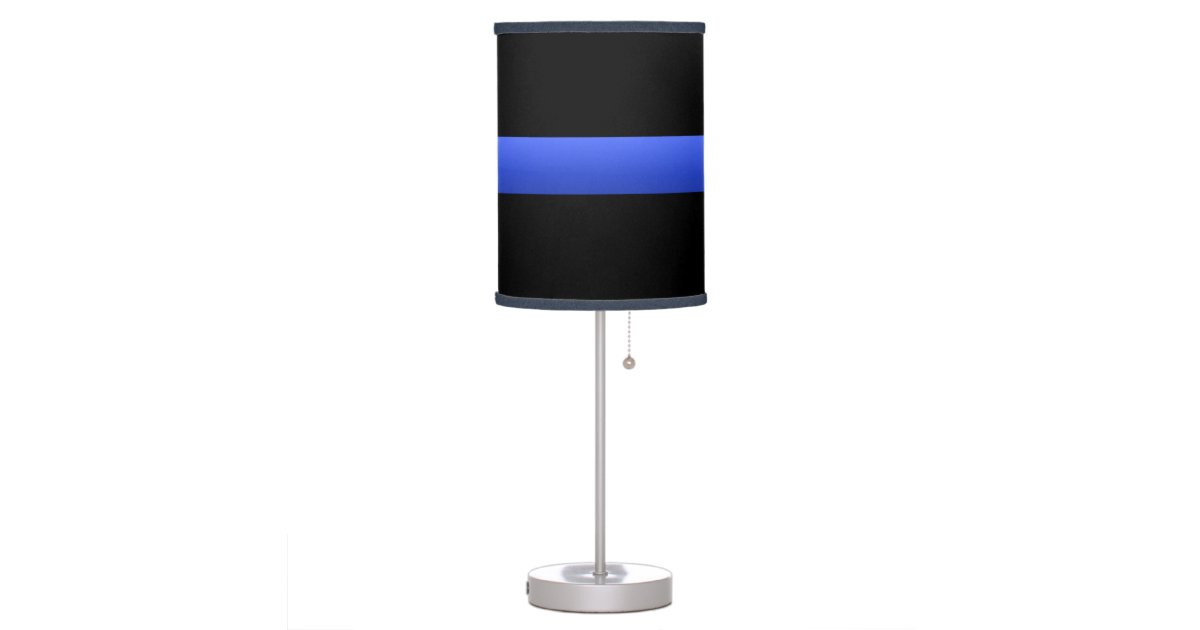 Thin Blue Line Lamp | Zazzle