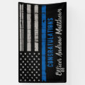 Thin Blue Line Law Enforcement Police Graduation Banner | Zazzle
