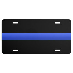 Thin Blue Line License Plate | Zazzle