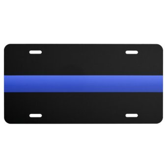 Thin Blue Line License Plate | Zazzle