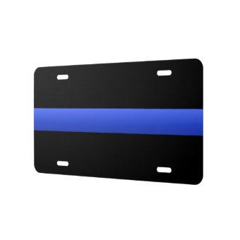 Thin Blue Line License Plate | Zazzle