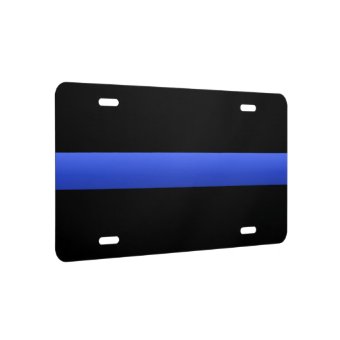 Thin Blue Line License Plate | Zazzle