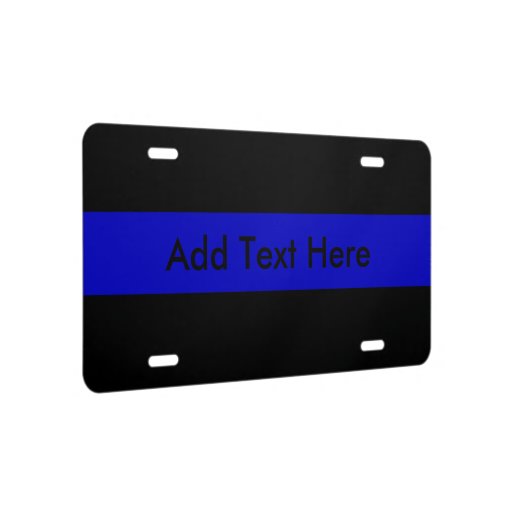 Thin Blue Line License Plate | Zazzle