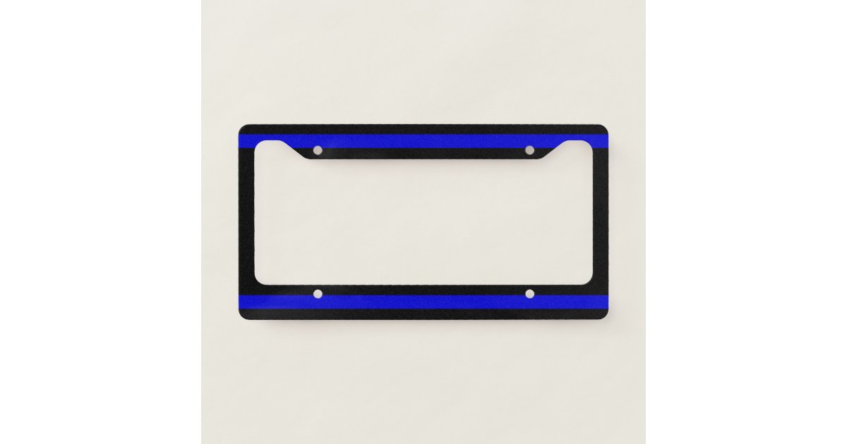 Thin Blue Line License Plate Frame | Zazzle