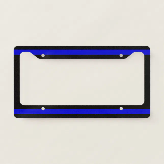Thin Blue Line License Plate Frame | Zazzle