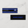 Thin Blue Line Lieutenant Custom Business Card | Zazzle