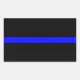 Thin Blue Line Memorial Symbolic on Rectangular Sticker | Zazzle