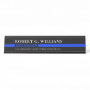 Thin Blue Line Minimal Personalized Police Desk Name Plate | Zazzle