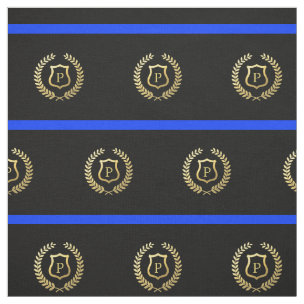 Thin Blue Line Fabric | Zazzle
