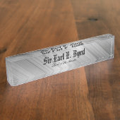 Thin Blue Line - Nobility Desk Name Plate | Zazzle