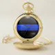 Thin Blue Line Pocket Watch | Zazzle