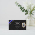 Thin Blue Line Police Badge Handcuff Key Business Card | Zazzle