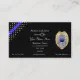 Thin Blue Line Police Badge Handcuff Key Business Card | Zazzle