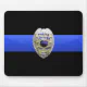 Thin Blue Line Police Badge Mouse Pad | Zazzle