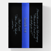 Thin Blue Line Police Bible Scripture Paperweight | Zazzle