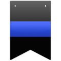 Thin Blue Line Police Bunting Flags | Zazzle