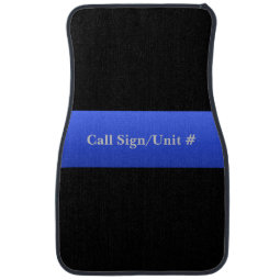 Thin Blue Line Police Car Mats | Zazzle