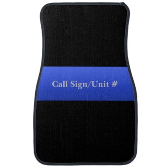 Thin Blue Line Police Car Mats | Zazzle