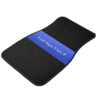 Thin Blue Line Police Car Mats | Zazzle