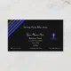 Thin Blue Line Police Chaplain Cross Business Card | Zazzle