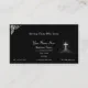 Thin Blue Line Police Chaplain Cross Business Card | Zazzle