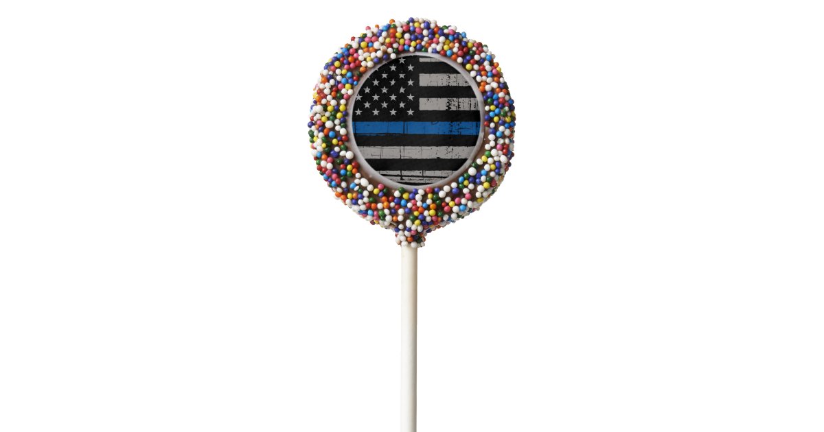 Thin Blue Line - Police Officer - Law Enforcement Chocolate Dipped Oreo ...