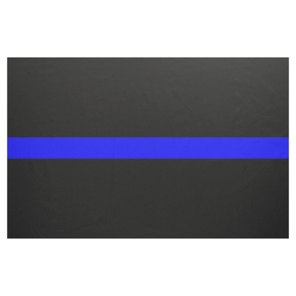 Thin Blue Line Fabric | Zazzle