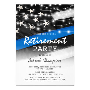 Law Enforcement Retirement Invitations | Zazzle